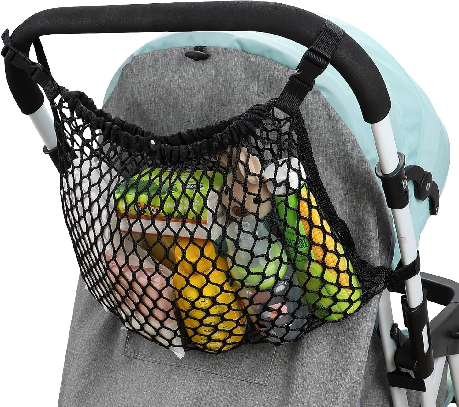 Universal Stroller Organizer, Polyester Net Mesh Bag Fits for Uppababy ...
