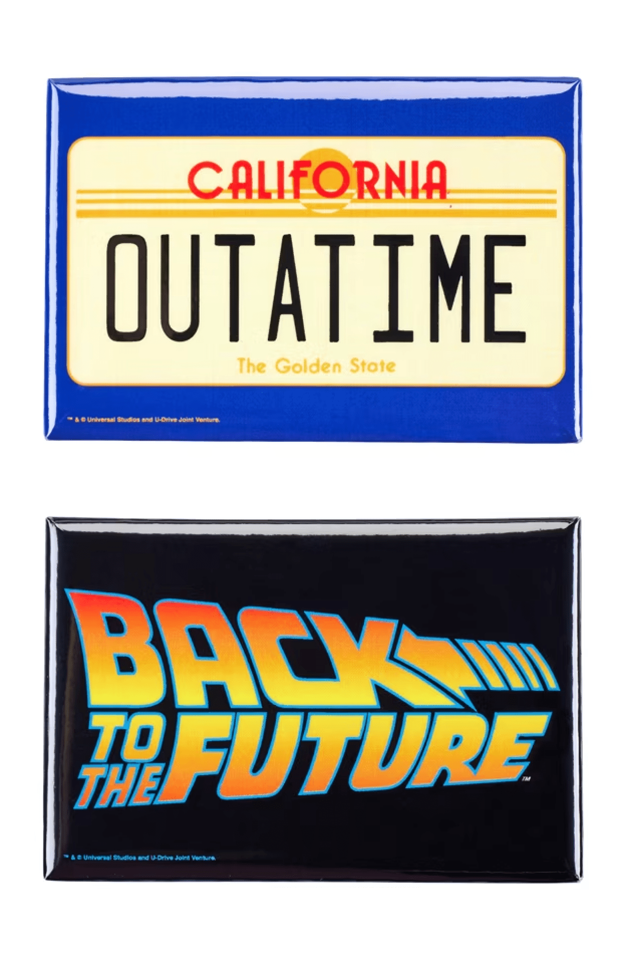 Universal Studios Back To The Future Logo and OUTATIME License Plate ...