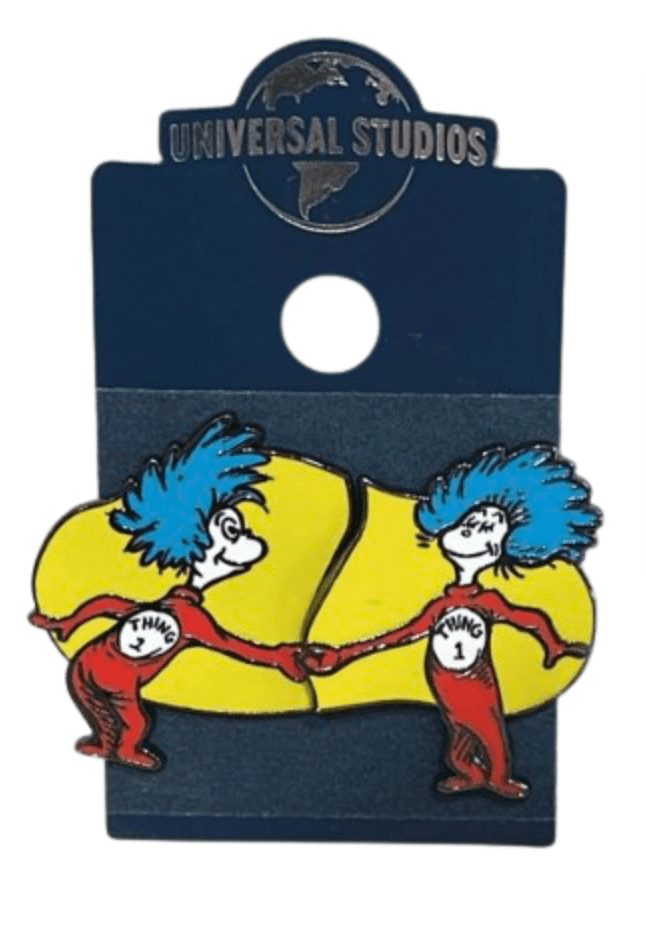 Universal Studios Dr. Seuss Thing 1 Thing 2 Hands Pin Set New With Tag ...