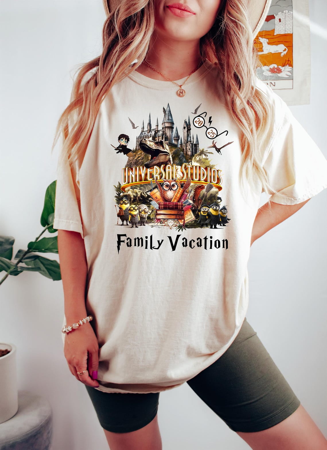 Universal Studios Family Matching 2025 Shirt, Universal Jurassic HP Matching Shirts,Sand Color ...
