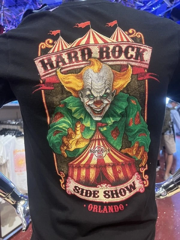 Universal Studios Hard R.ock Cafe Orlando Halloween 2025 Clown Shirt - Walmart.com