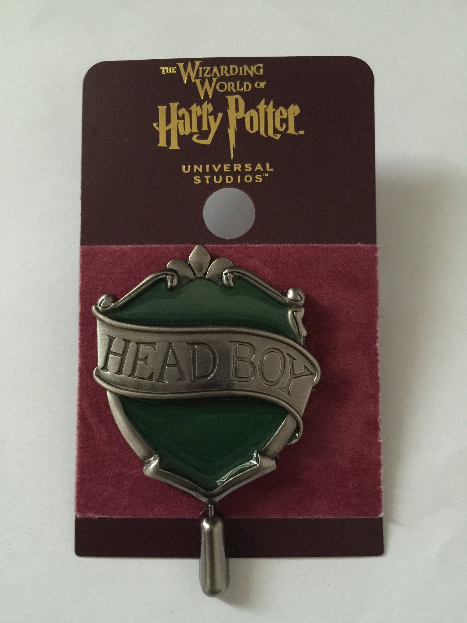 Universal Studios Harry Potter Slytherin Head Boy Pin New with Card ...