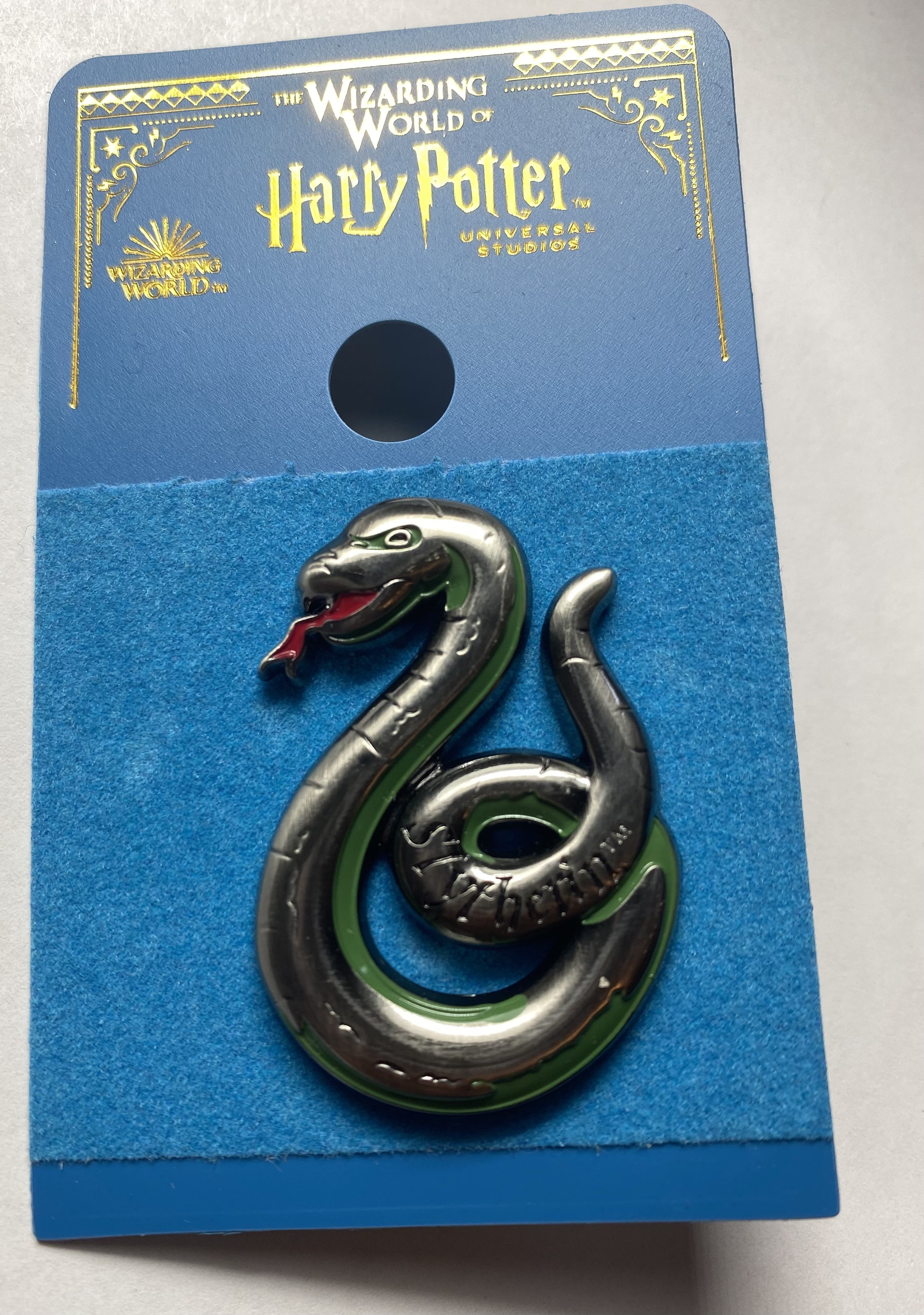Universal Studios Harry Potter Slytherin Molded Mascot Enamel Pin New ...
