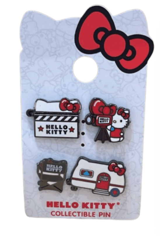 Universal Studios Hello Kitty Movie Pin Set of 4 New With Card ...