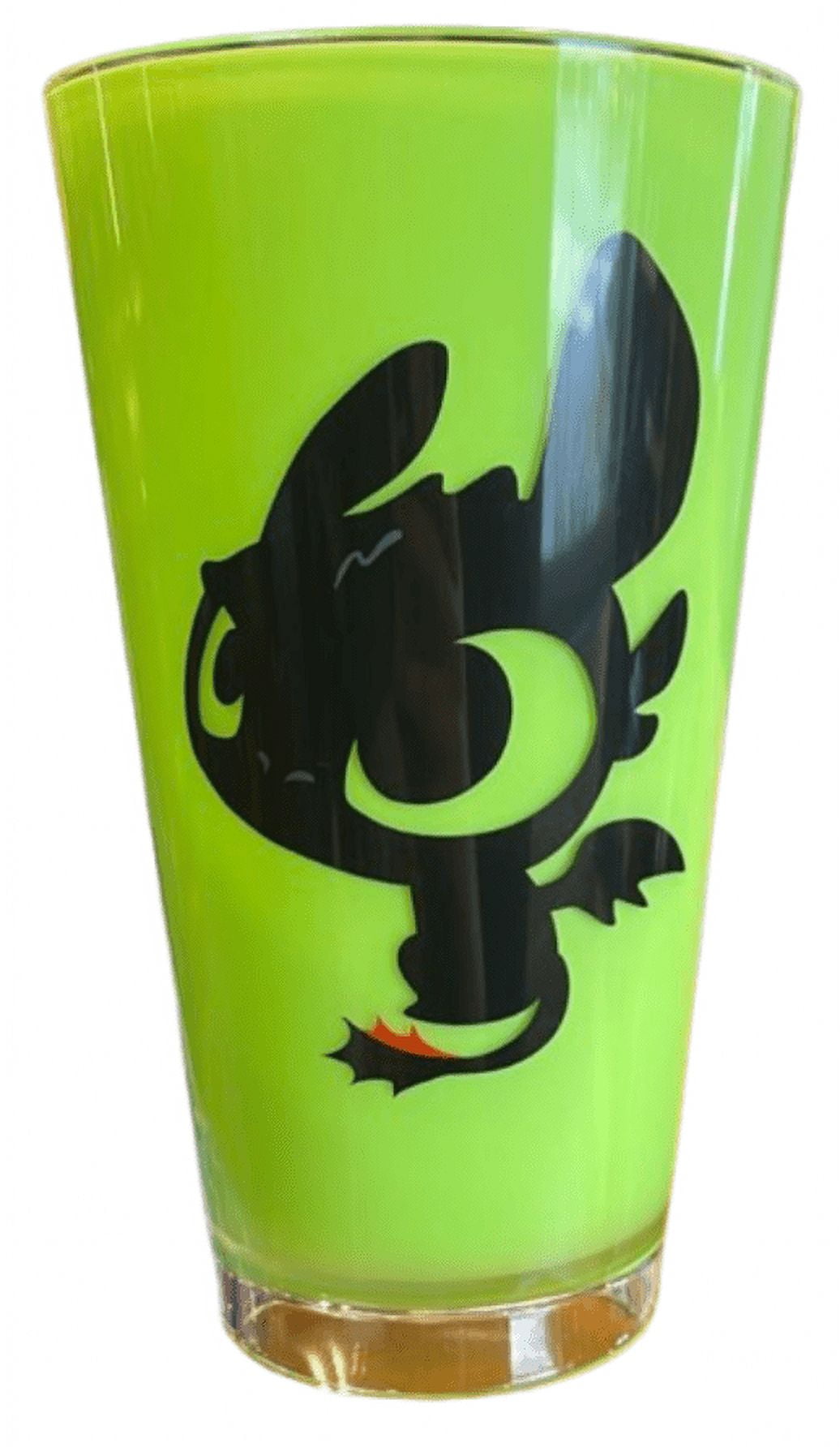 Universal Studios How to Train Your Dragon Toothless Green Glass Cup ...