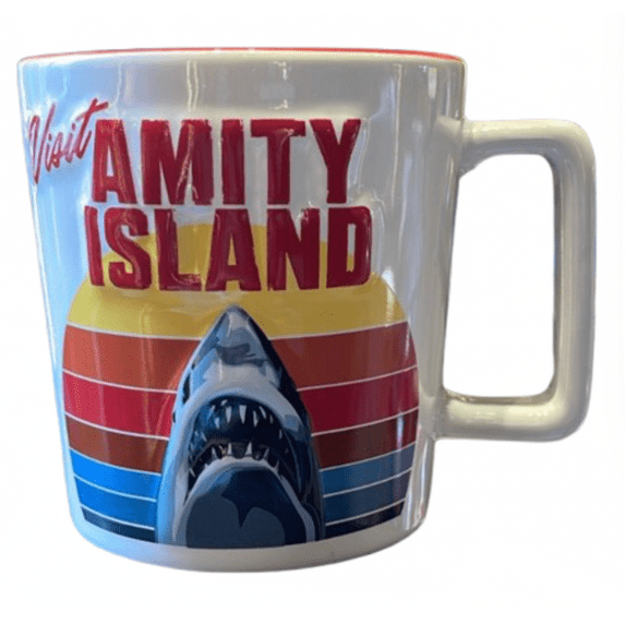 Universal Studios Jaws 50th Anniversary Visit Amity Island Coffee Mug ...