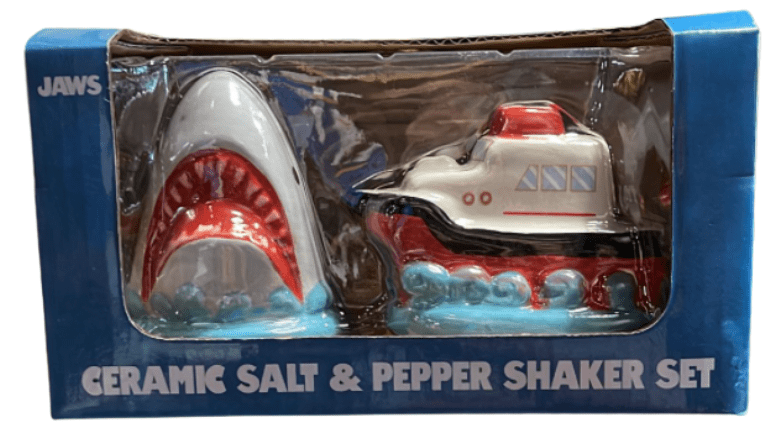 Universal Studios Jaws Shark Ceramic Salt & Pepper Shaker Set New With ...