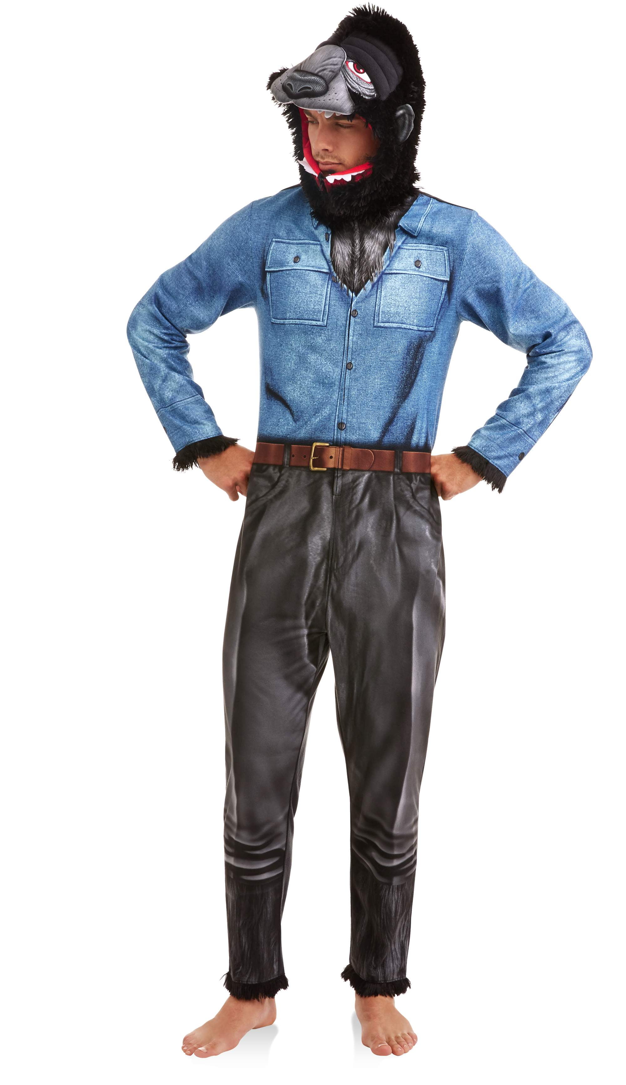 Universal Studios Monsters Mens Werewolf Costume Union Suit One Piece ...