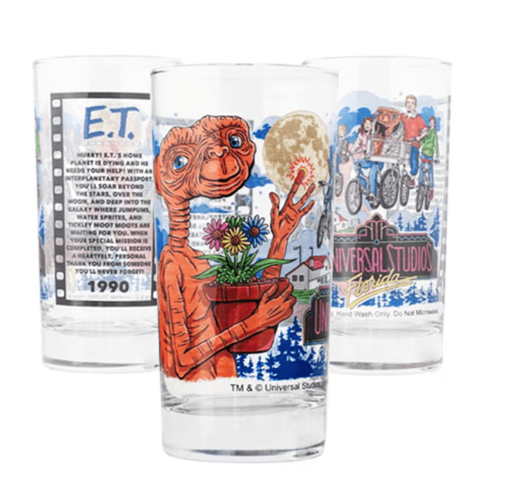 Universal Studios Retro E.T. Adventure Collectible Glass New With Tag ...