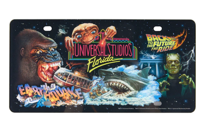 Universal Studios Retro Marquee License Plate New With Tag - Walmart.com
