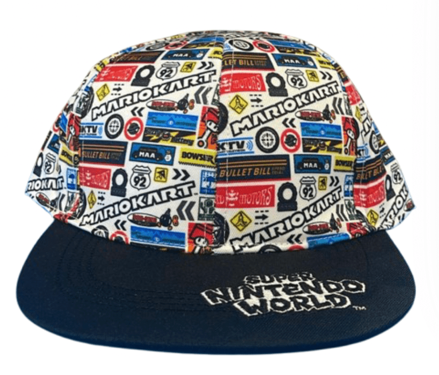 Universal Studios SUPER NINTENDO WORLD Mario Kart Signs Baseball Hat ...