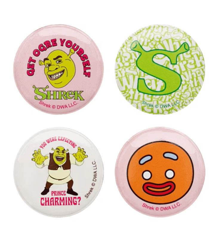 Universal Studios Shrek Button Set of 4 New With Tag - Walmart.com