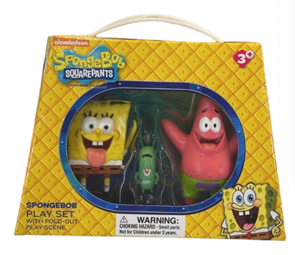 Universal Studios Spongebob Squarepants Play Set Figures Toy New With ...