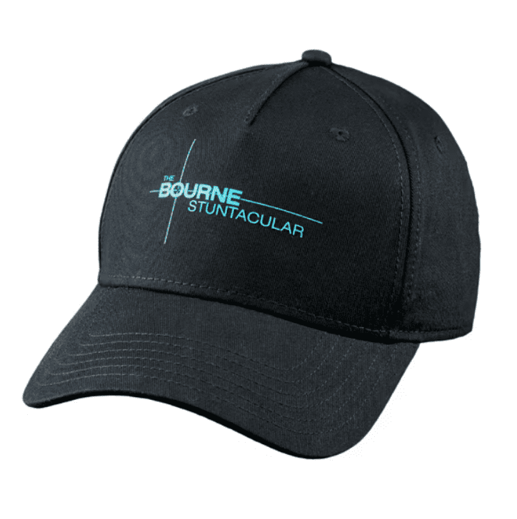 Universal Studios The Bourne Stuntacular Black Baseball Hat Cap New ...