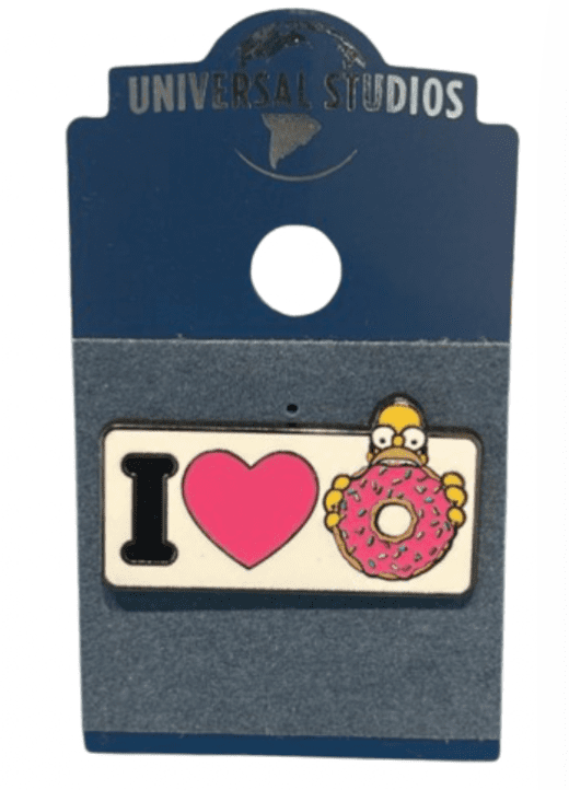 Universal Studios The Simpson I Love Donuts Homer Pin New with Card - Walmart.com
