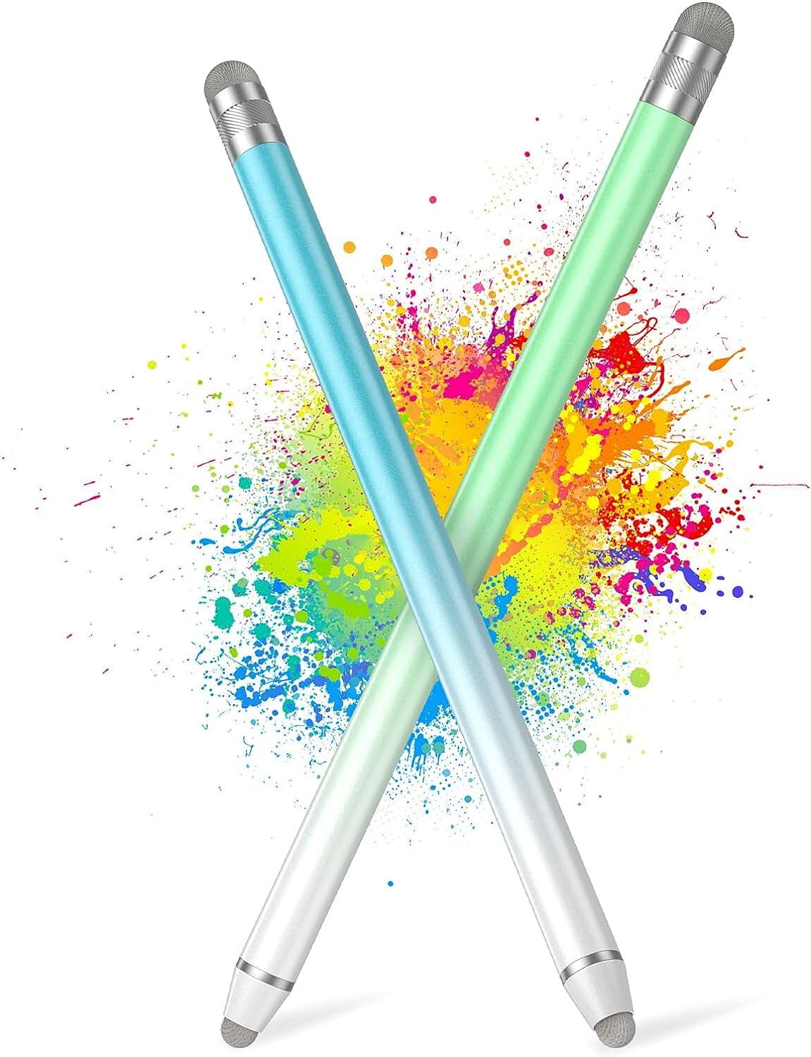 Universal Stylus Pens for Touch Screens (2 Pcs), High Sensitivity Fiber ...