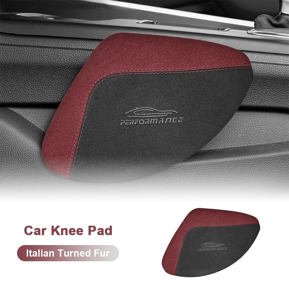 Universal Suede Car Leg Rest Knee Cushion Pad Driver's Car Interior ...