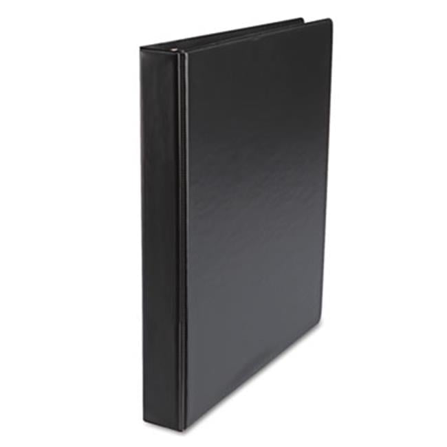 Universal Suede Finish Vinyl Round Ring Binder- Black - 1 in. Capacity - Walmart.com