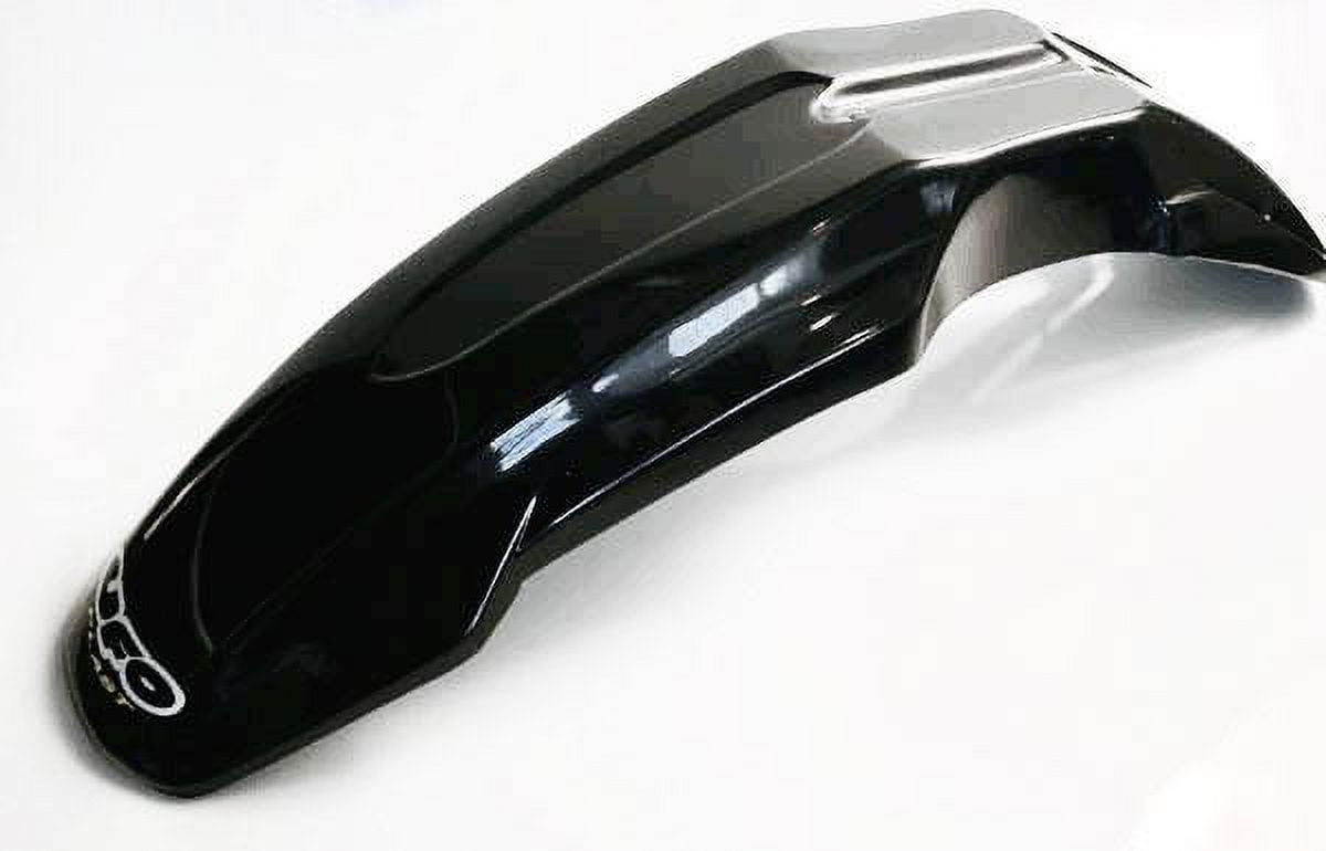 Universal Supermoto Front Fender - Design 1 - Black , Color: Black ...