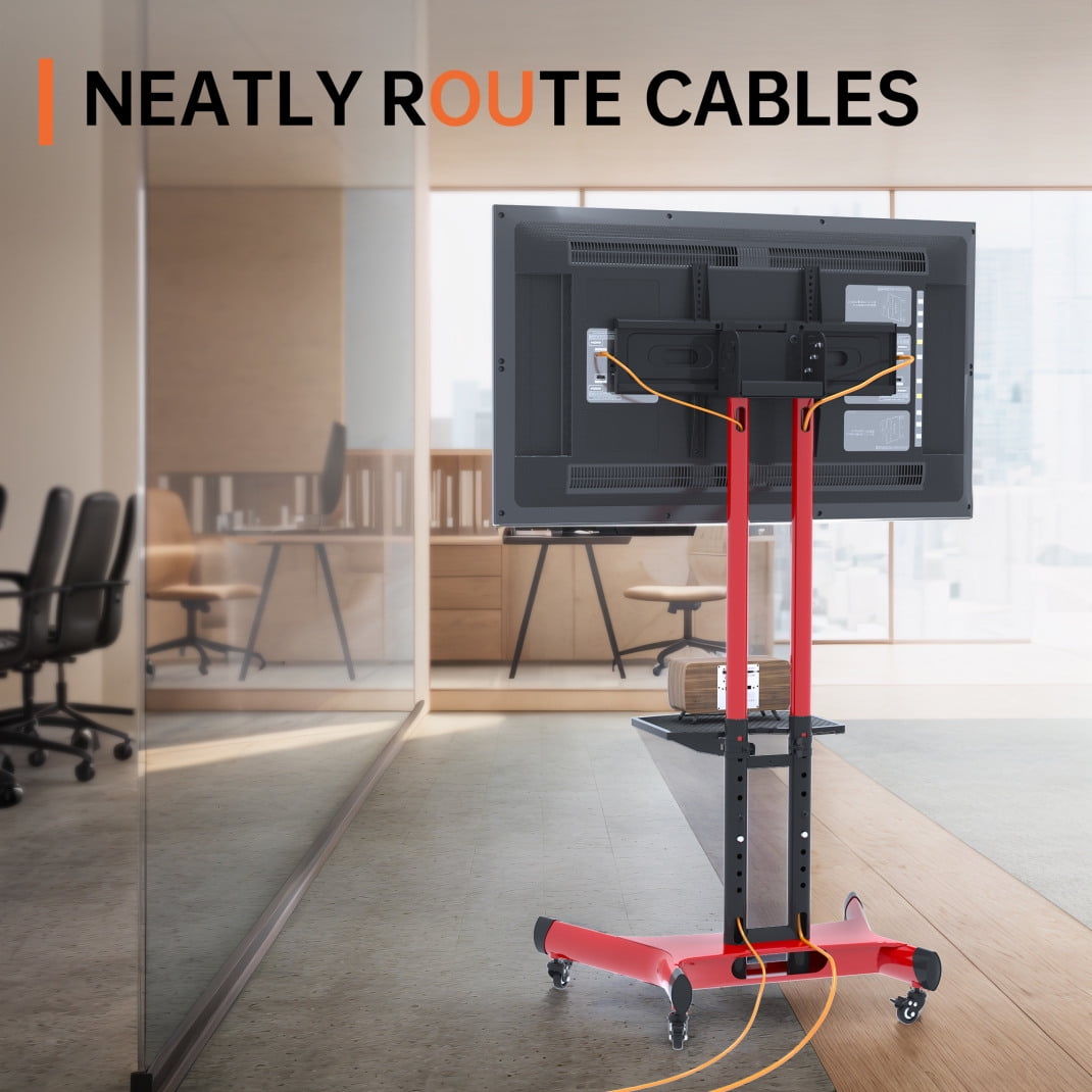 Universal Swivel TV Stand for 32–80 inch TVs, Height Adjustable Table ...