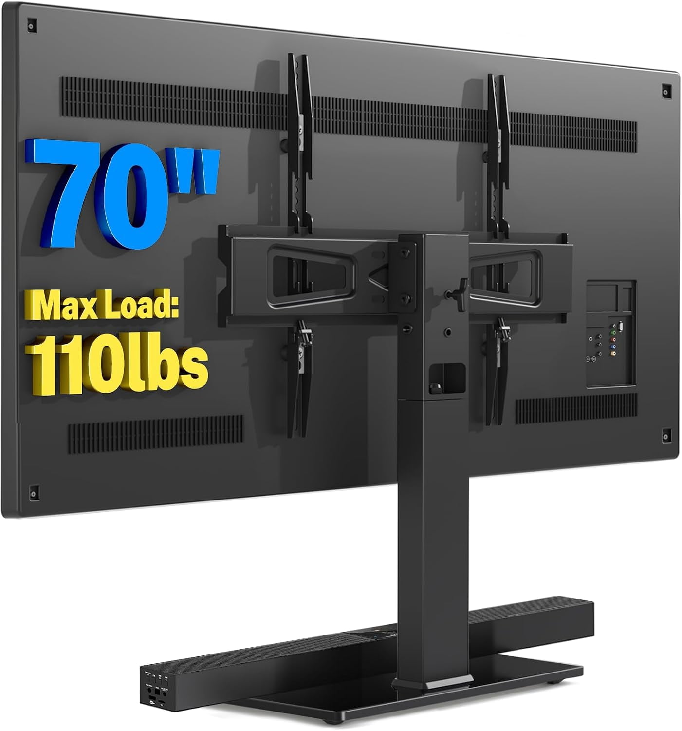 Universal Swivel Table Top TV Stand for 37 to 65,70 inch TVs, Height ...