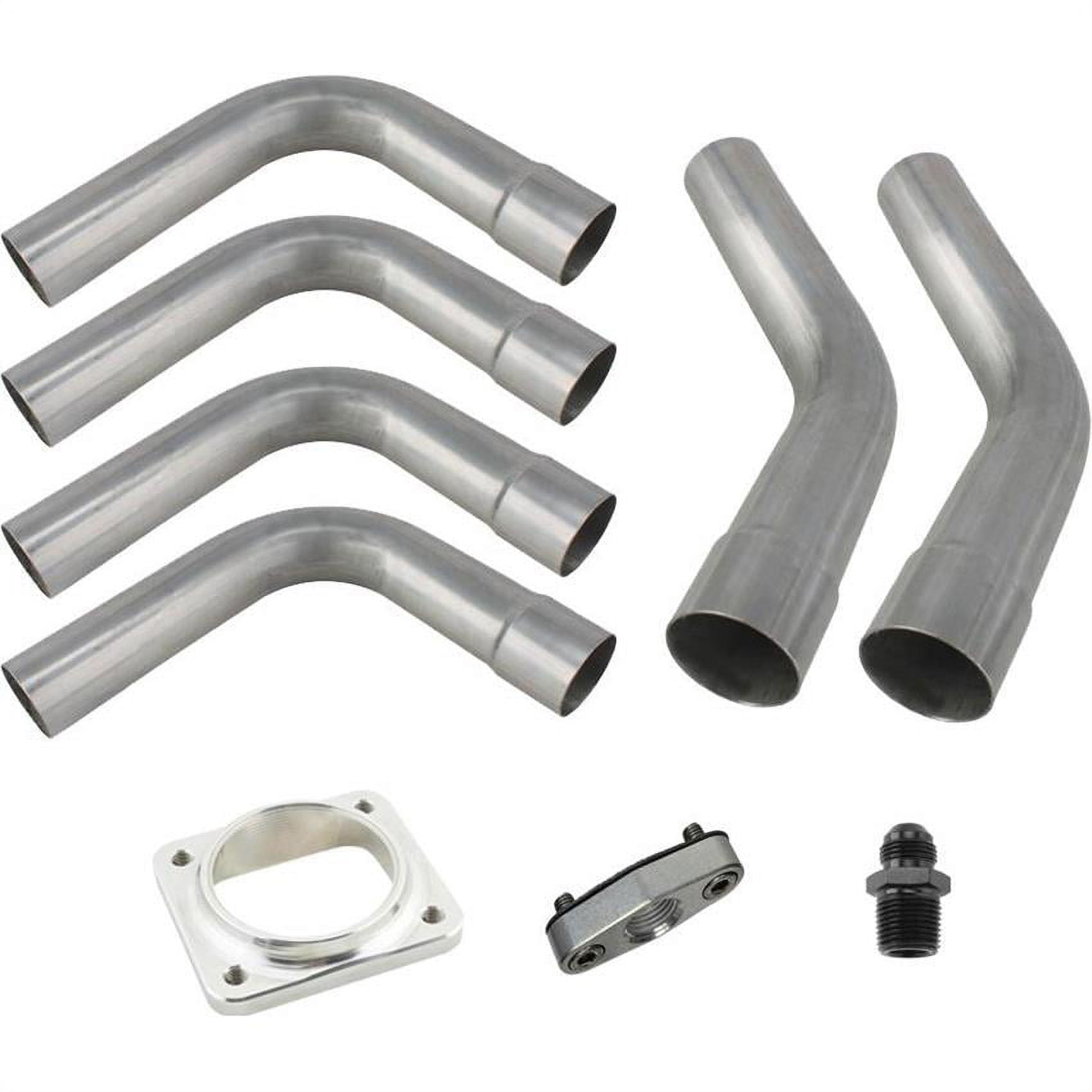 Universal T4 Single Turbo Up-Pipe Hot Side Exhaust Crossover Kit ...