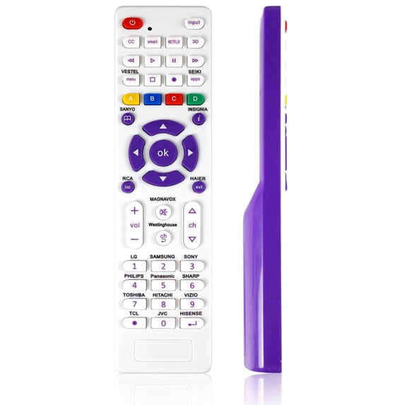 Universal TV Remote Replacement for TCL/LG/Samsung/RCA/Vizio/Philips ...