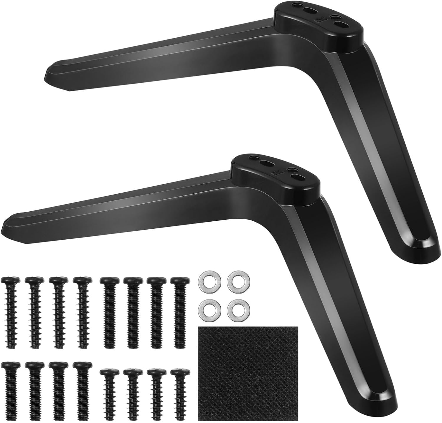 FRCOLOR Universal Black TV Stand, Plastic Bracket for Decor, Stable ...