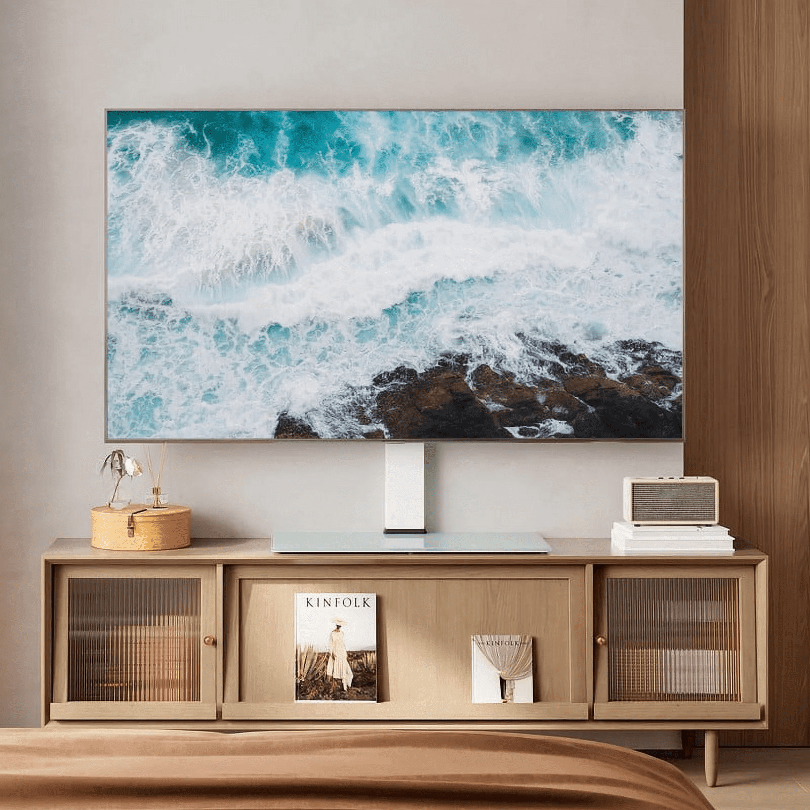 Universal Table Top TV Stand for 50-85 Inch TVs, Height Adjustable and ...