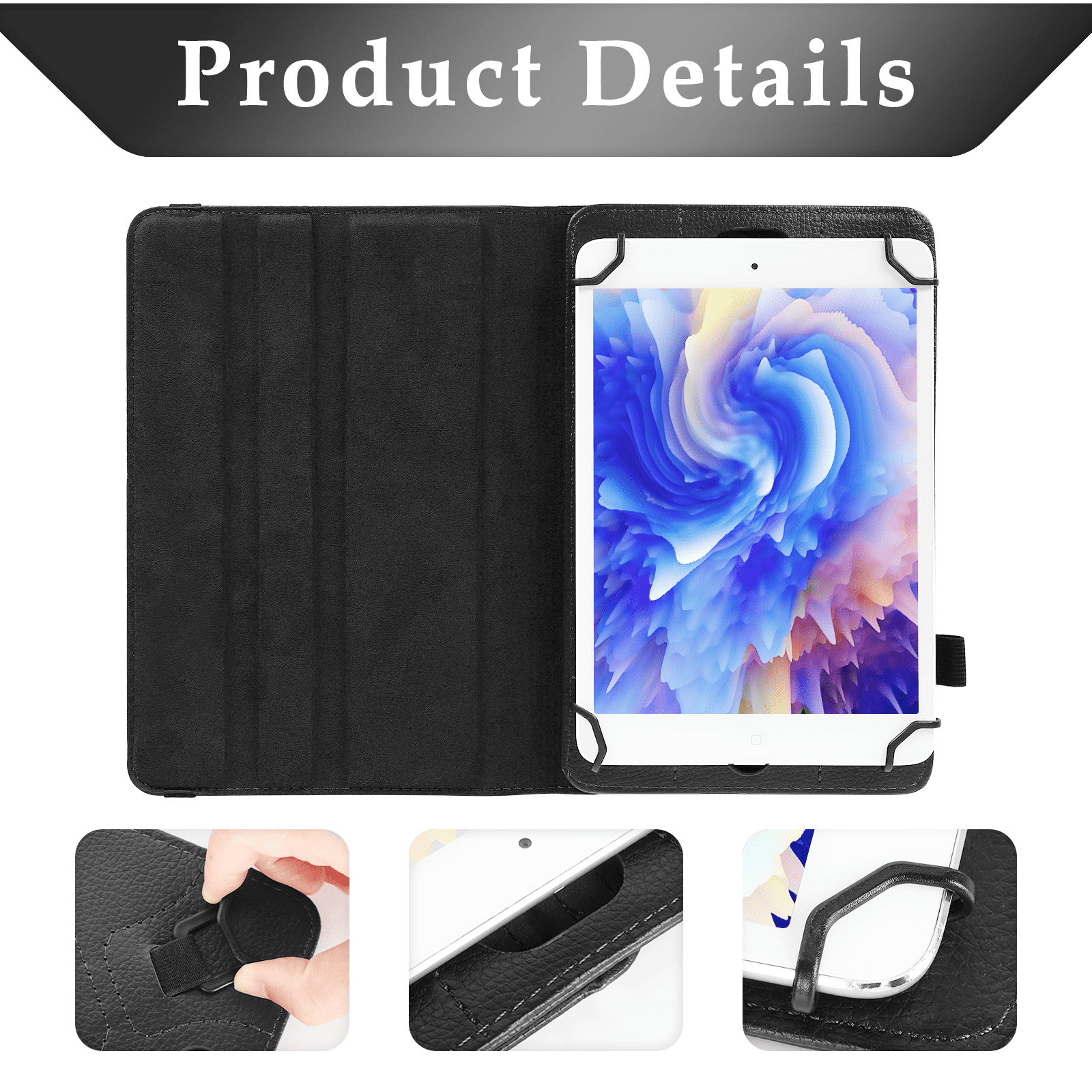 Universal Tablet Case 8 Inch with Front and Back Protection, Support ...