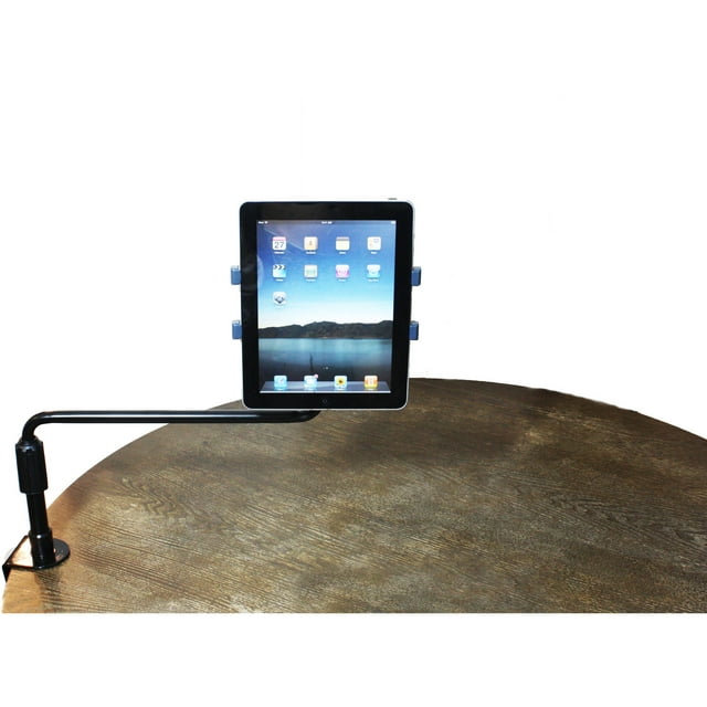 Universal Tablet Clamp-On Desk Mount Holder with L Extension Arm ...