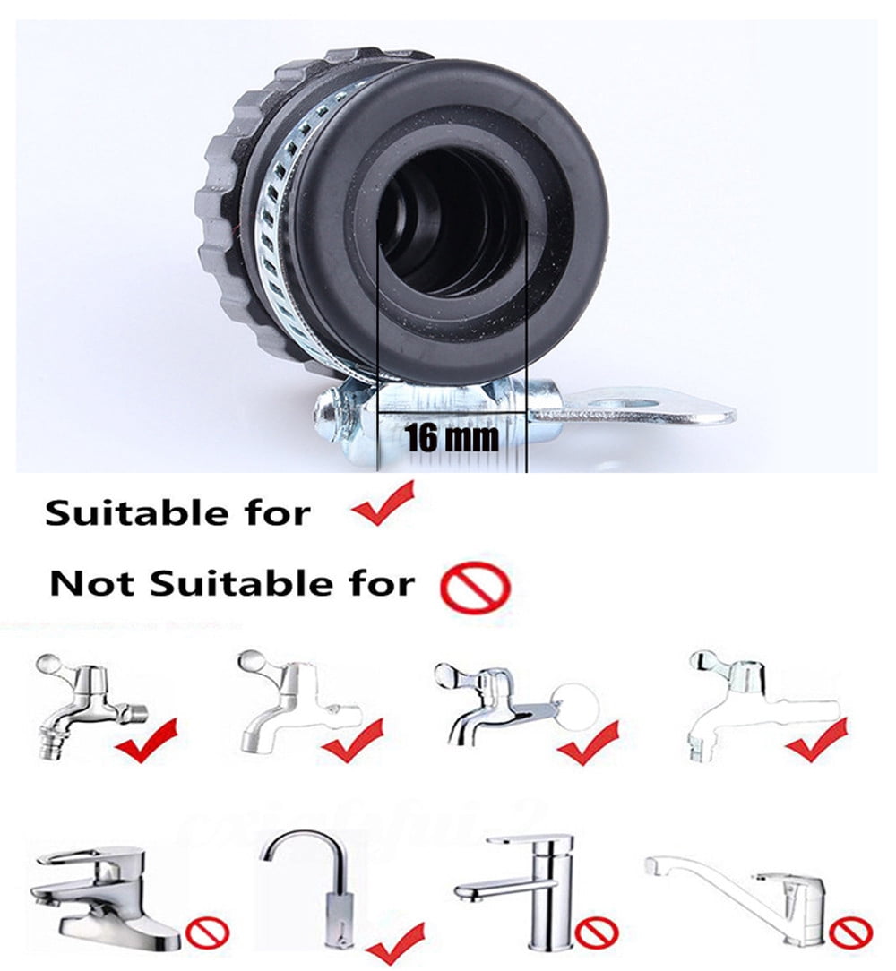 Universal Tap Connector Adapter Mixer Kitchen Garden Hose Pipe Joiner ...