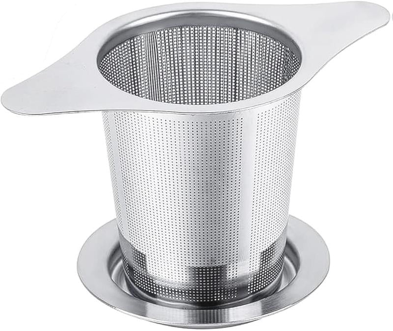 Universal Tea Infuser with Lid Stainless Steel Filter Fits Mugs Cups ...