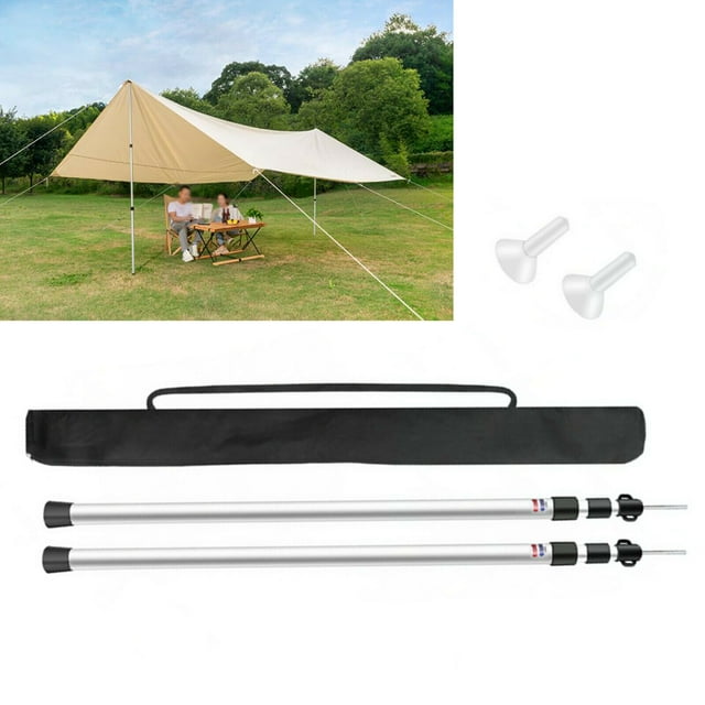 Universal Telescopic Tent Poles, Adjustable Aluminum Bars for Camping ...