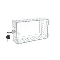 Universal Thermostat Lock Box with Key | Clear Acrylic Thermostat Guard ...
