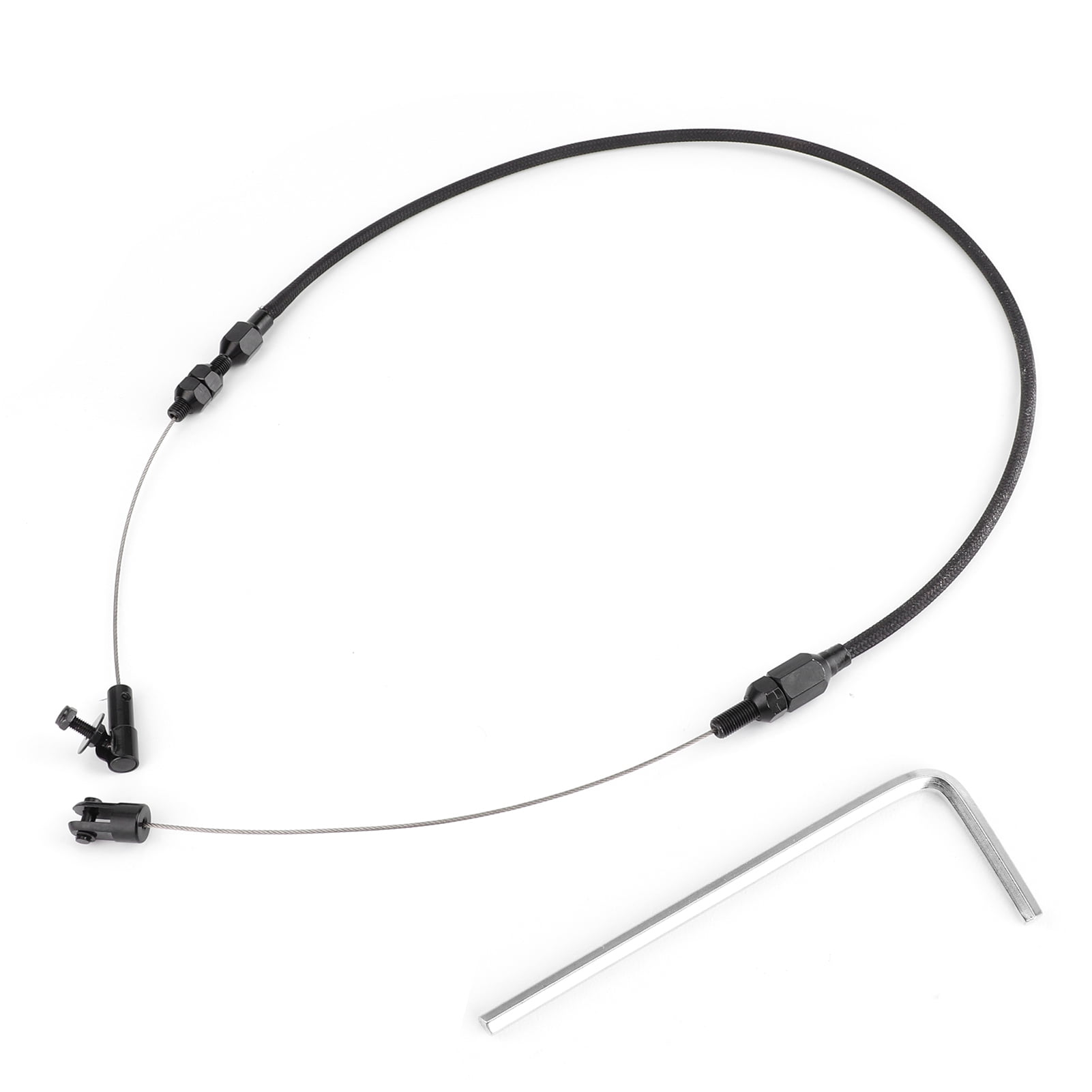 Universal Throttle Cable Wire 24in HZ‑6054‑PBK Replacement Stainless ...