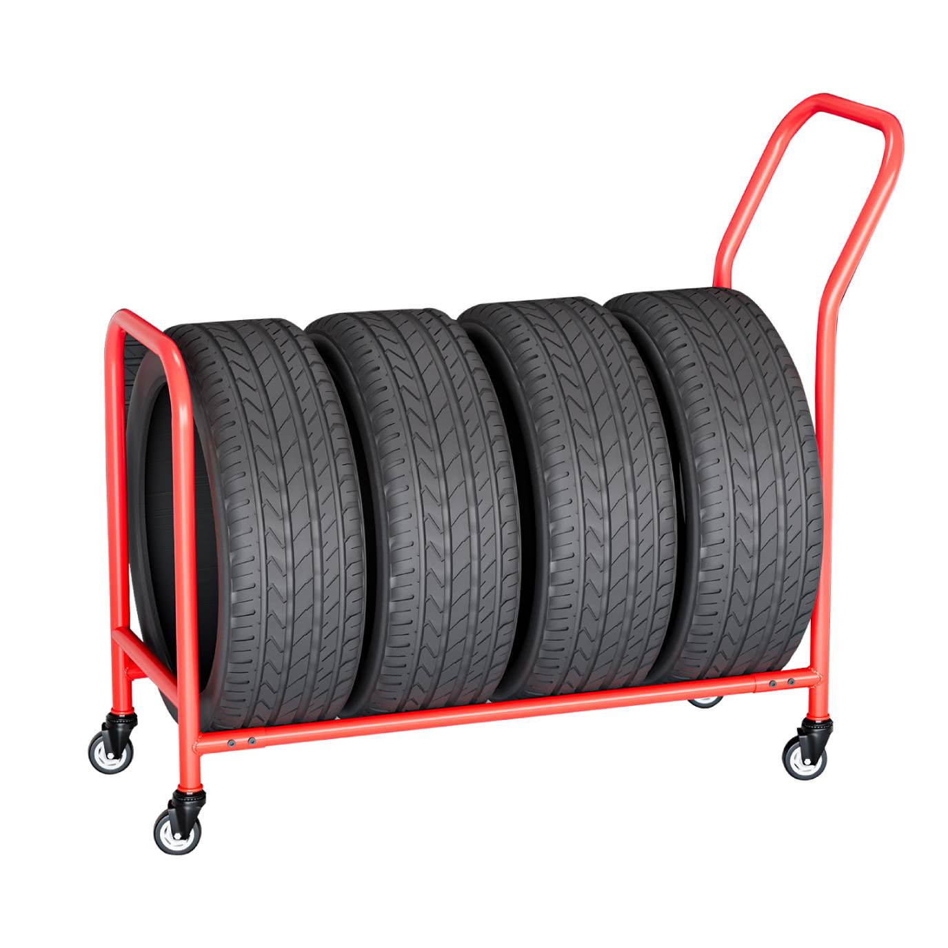 Universal Tire Storage Rack, Rolling Tire Organizer Shelving Rack, Tire ...