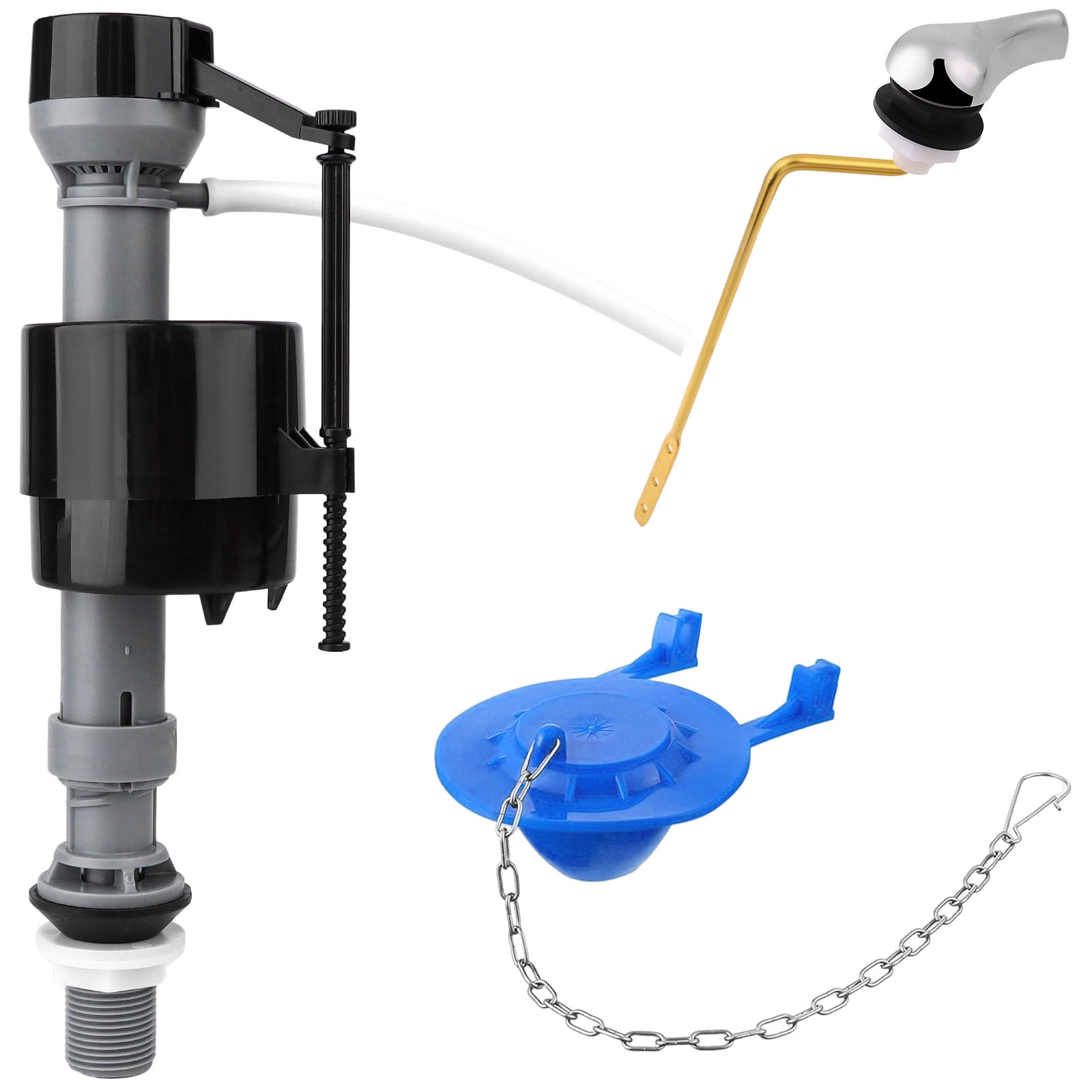 Universal Toilet Flusher Replacement Kit Toilet Flush Flapper Repair ...
