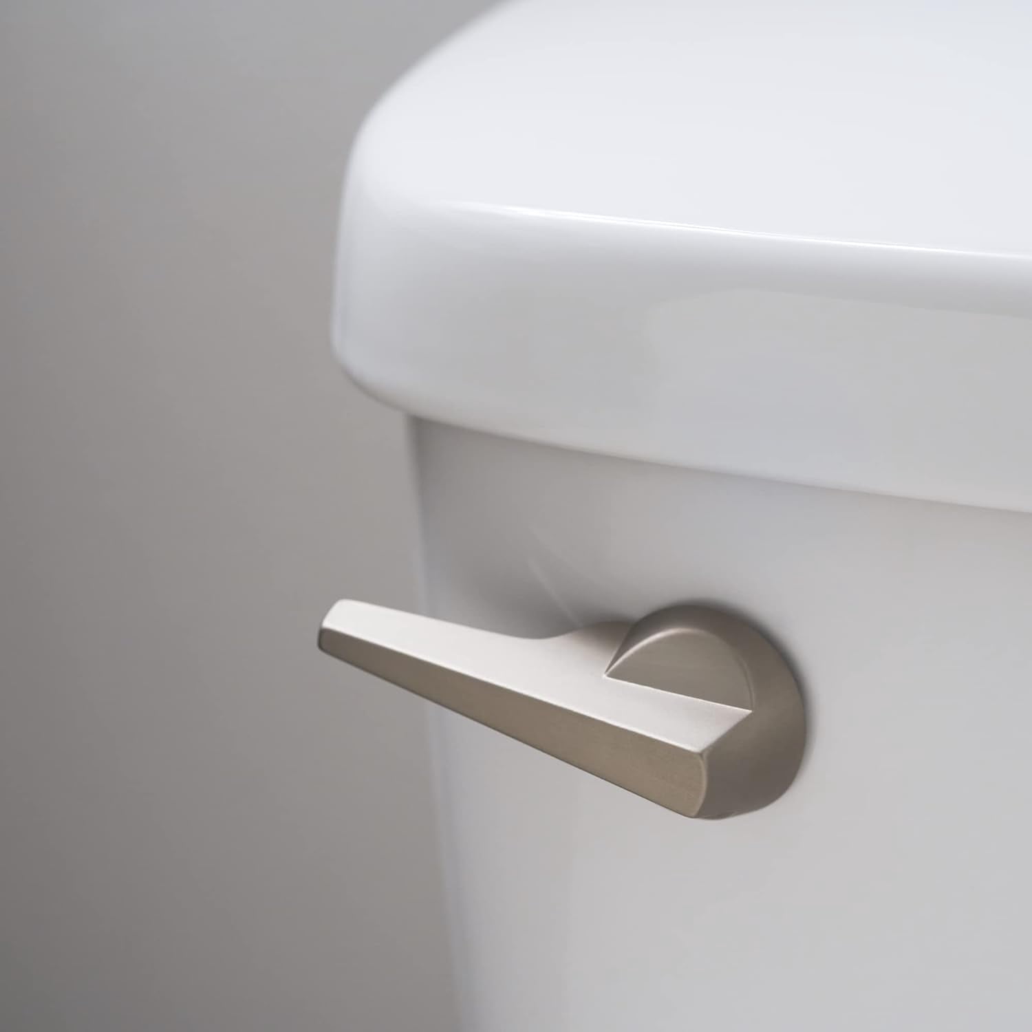 Universal Toilet Handle Lever Replacement - Zinc Modern Brushed Nickel ...