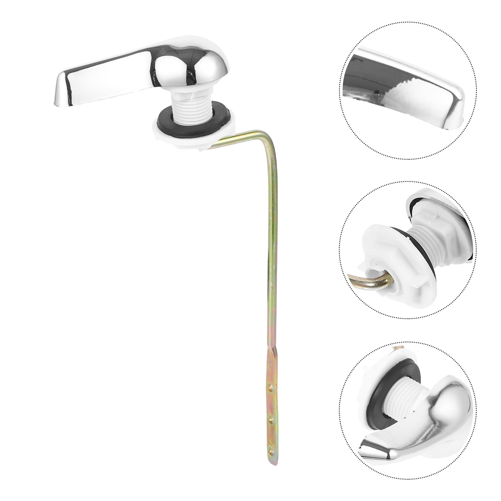Universal Toilet Handle Replacement Lever Arm Lifter Toilet Tank Lever ...