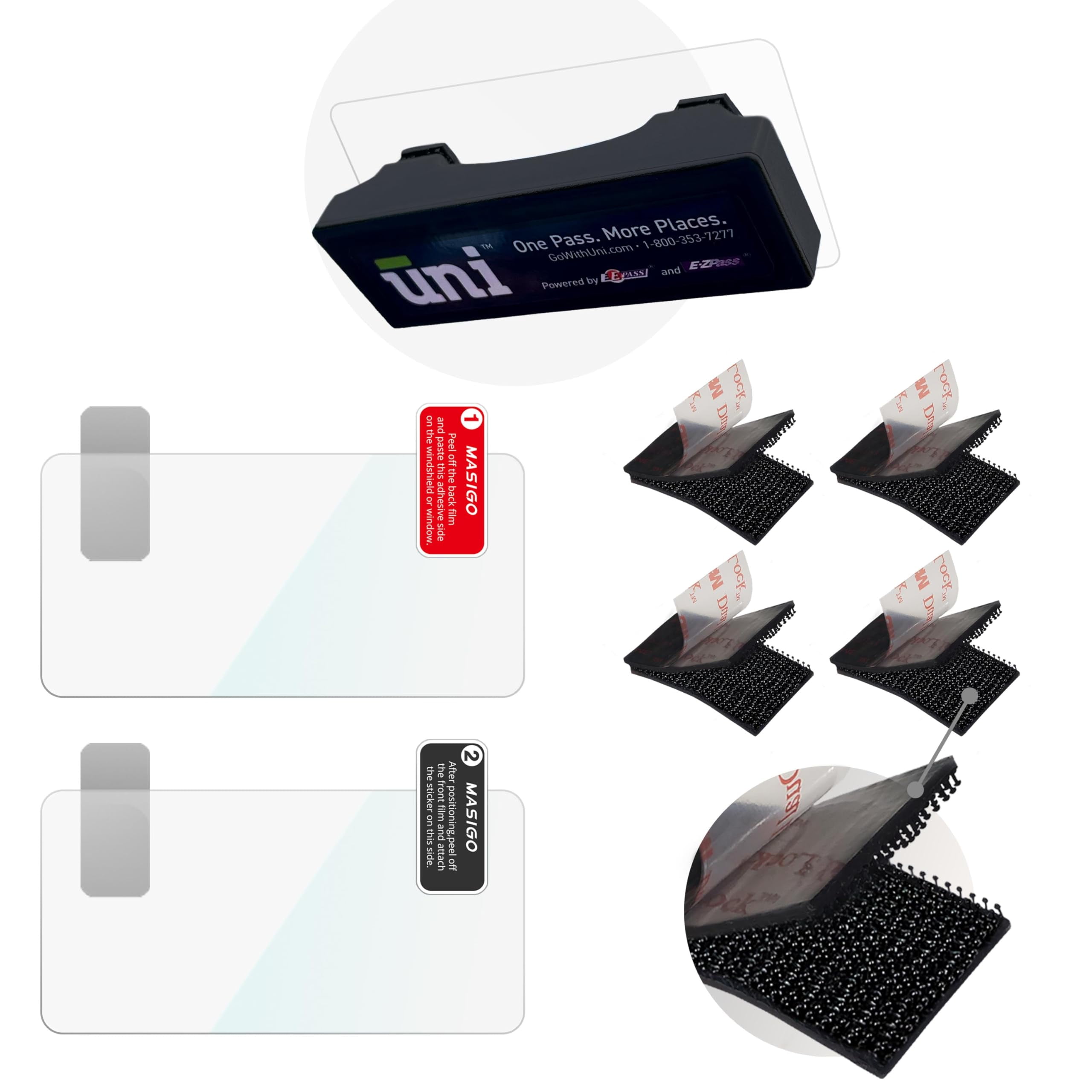 Universal Toll Pass Holder KEF16 for EZ Pass, Uni Pass, SunPass - 8 ...