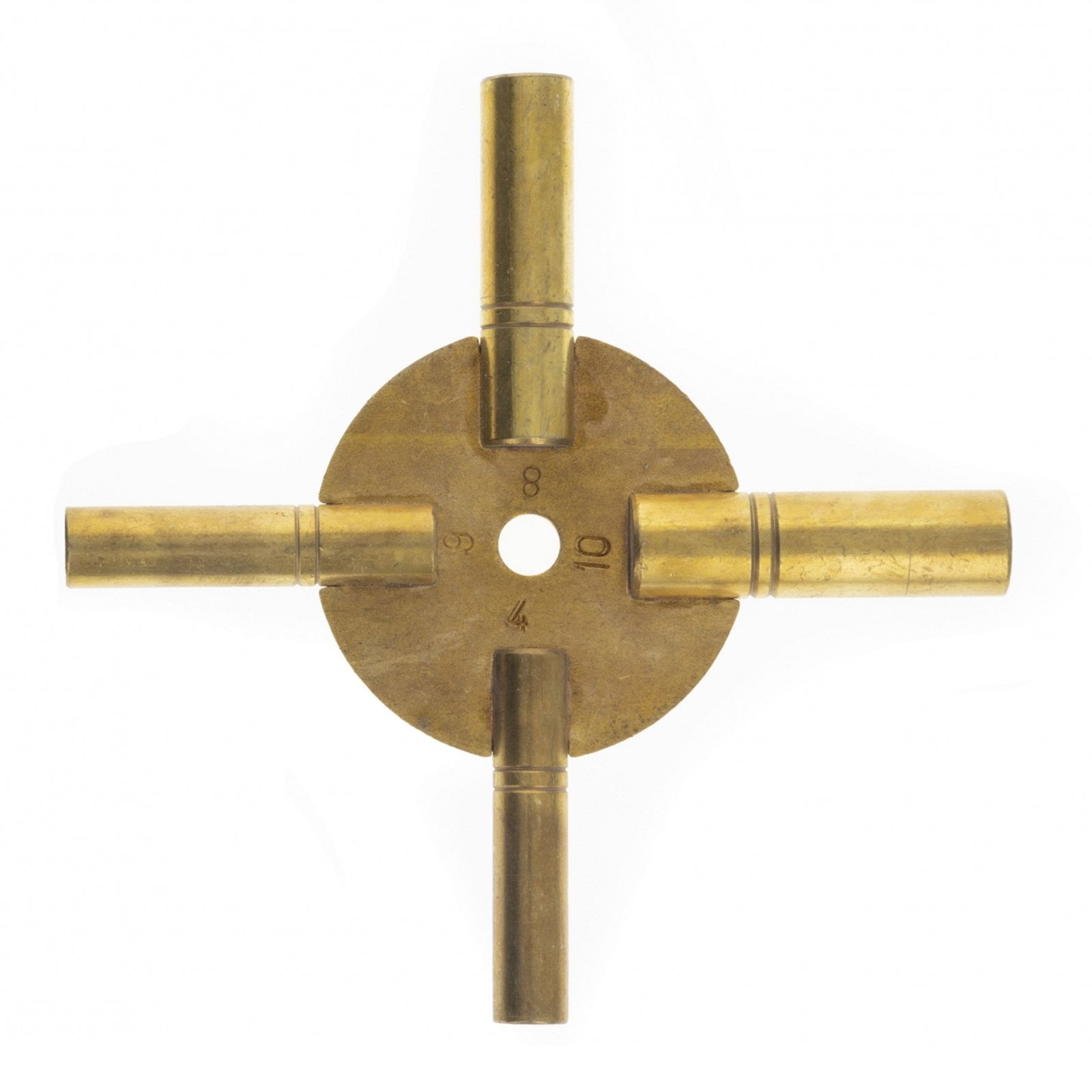 Universal Tool Antique Grandfather Brass Clock Key 4 Prongs - Even ...