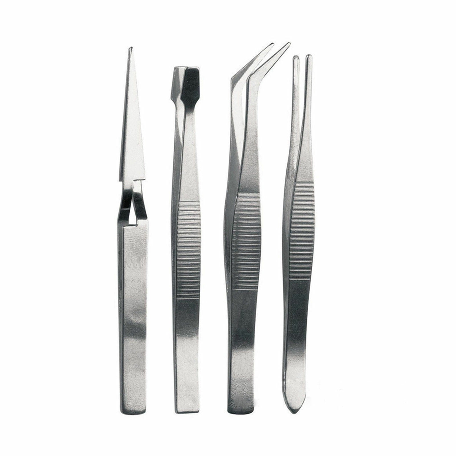 Universal Tool Stainless Steel Tweezer Set Assorted Tips Precision ...