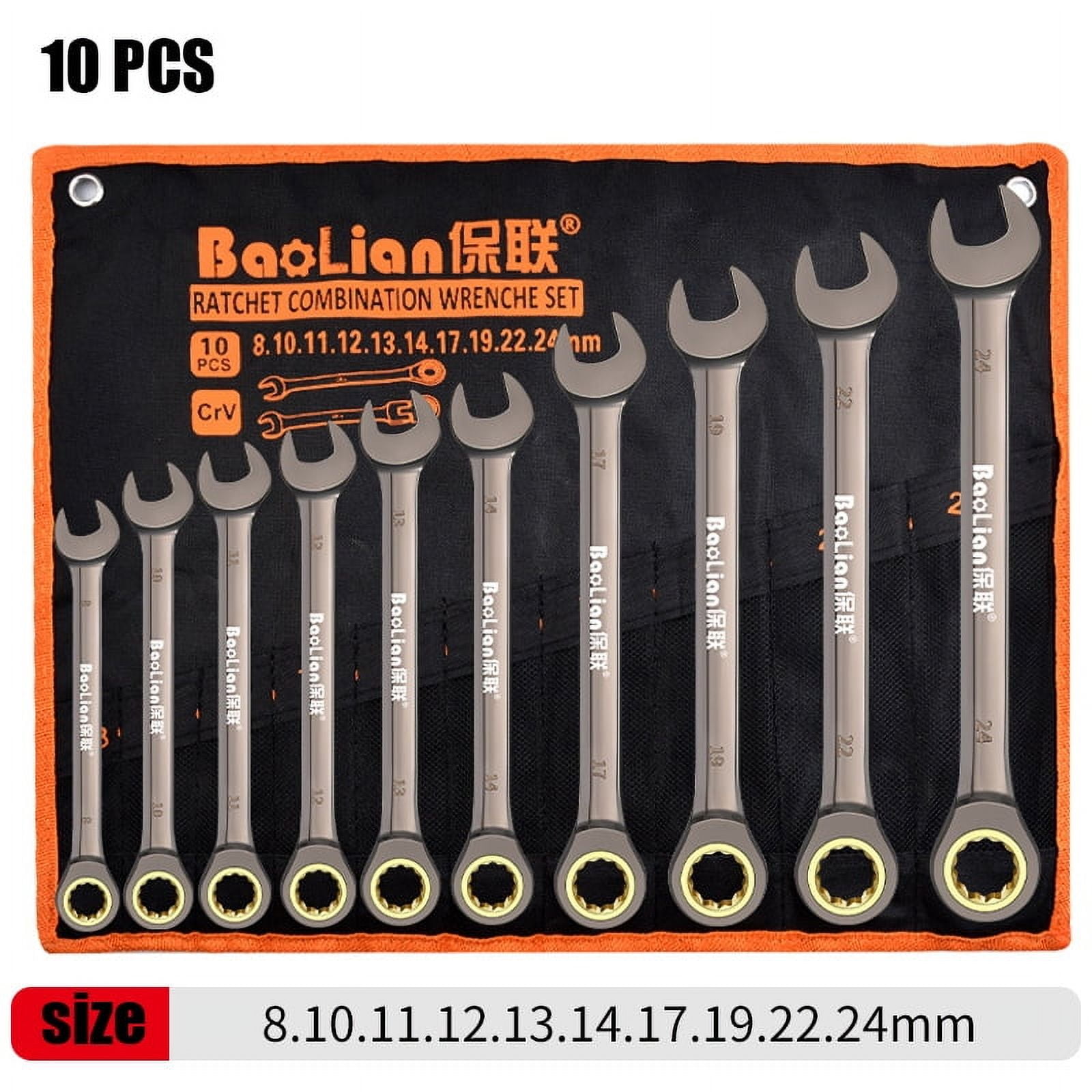 Universal Torx Wrench Adjustable Torque 8-24mm Ratchet Spanner Set For ...