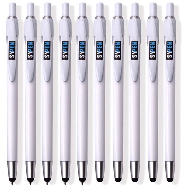 Universal Touch Screen Stylus with Click Action Ballpoint Ink Pen- 100 ...