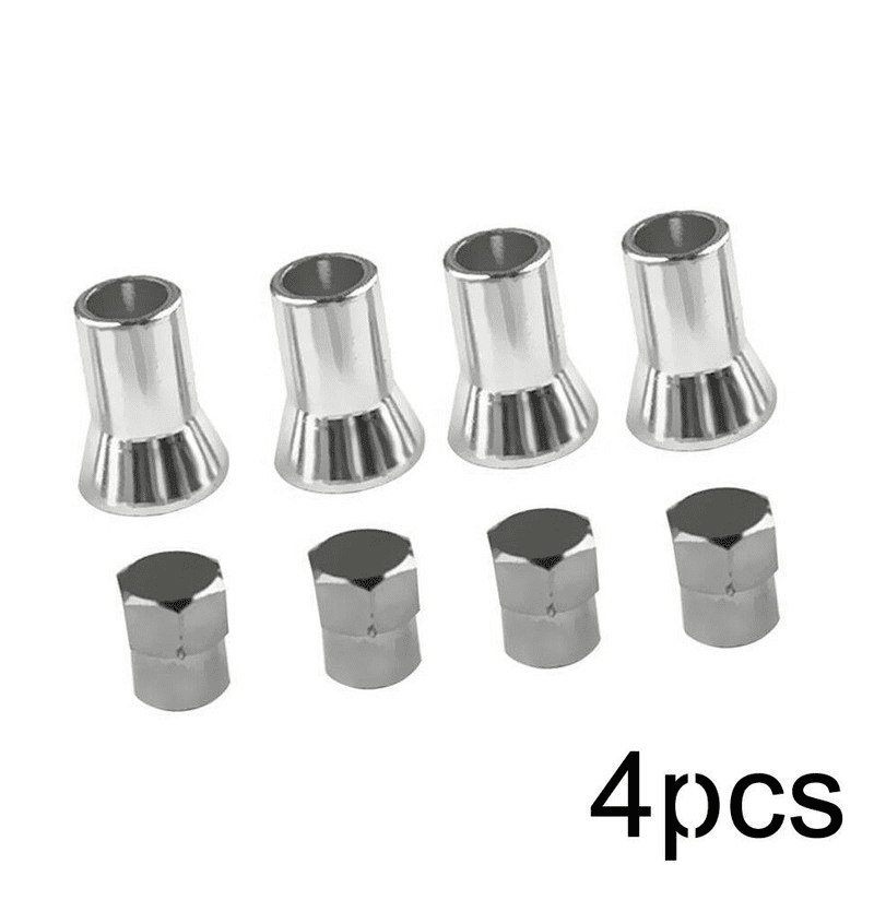 Universal Tpms Tire Valve Stem Nipple Caps with Sleeve Cover Chromed ...