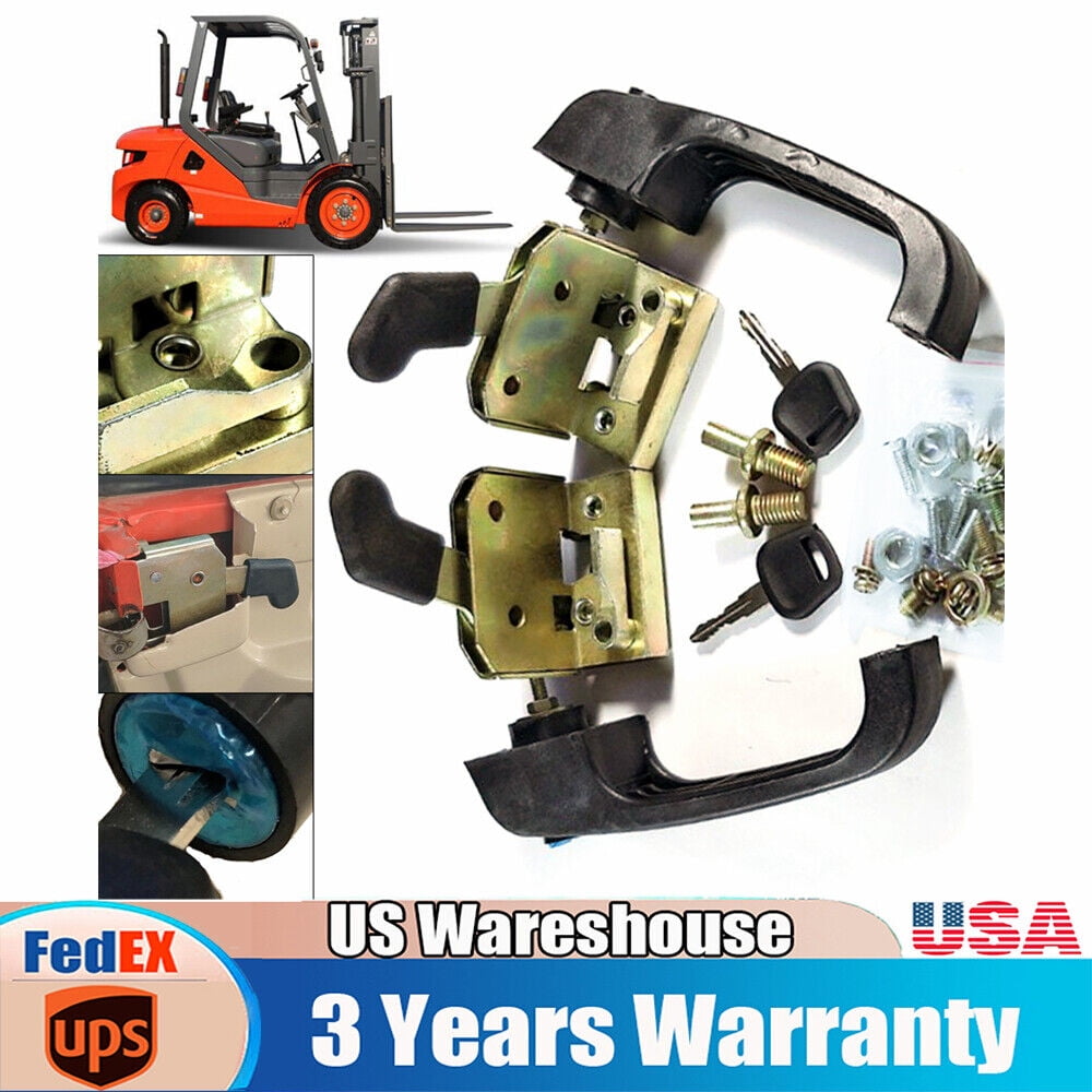 Universal Tractor and Heavy Equipment Lock Door Handle Set Loader Door ...