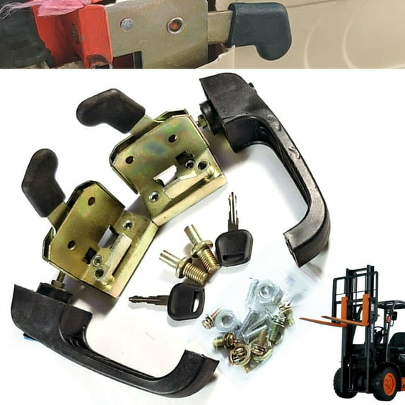 Universal Tractor and Heavy Equipment Lock Door Handle Set Loader Door ...