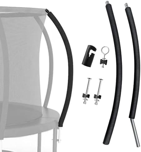 Universal Trampoline Replacement Curved Net Pole, Curved Pole Kit for ...