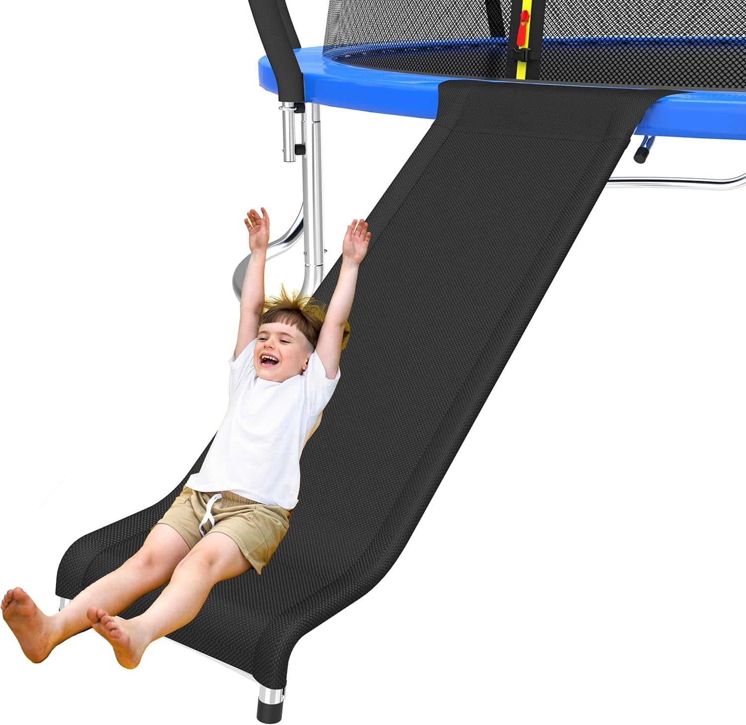 Universal Trampoline Slide with Buffer Region,【24 Upgraded Trampoline ...